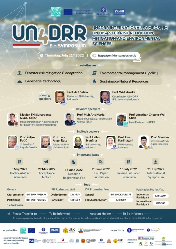 UN4DRR International Symposium on Disaster Risk Reduction, Mitigation ...